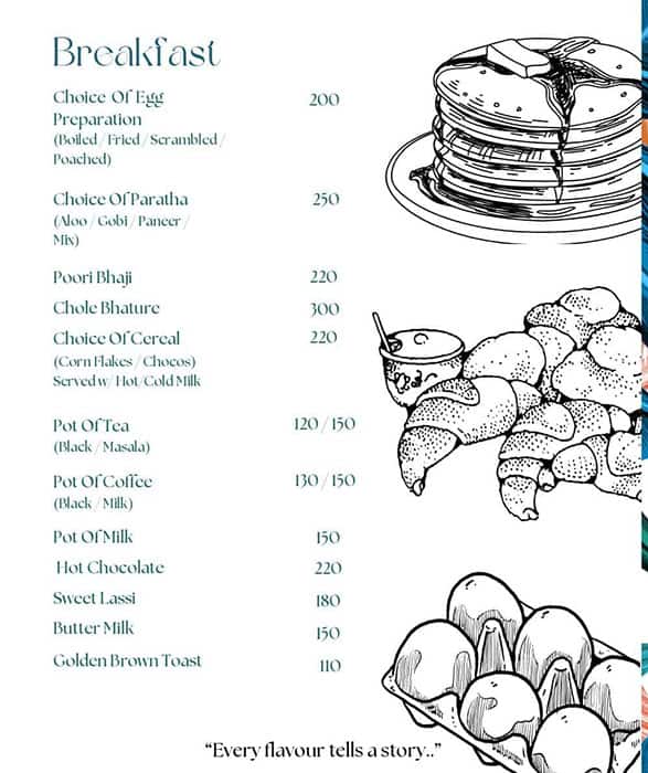 Menu of La Shack, Baga, Goa