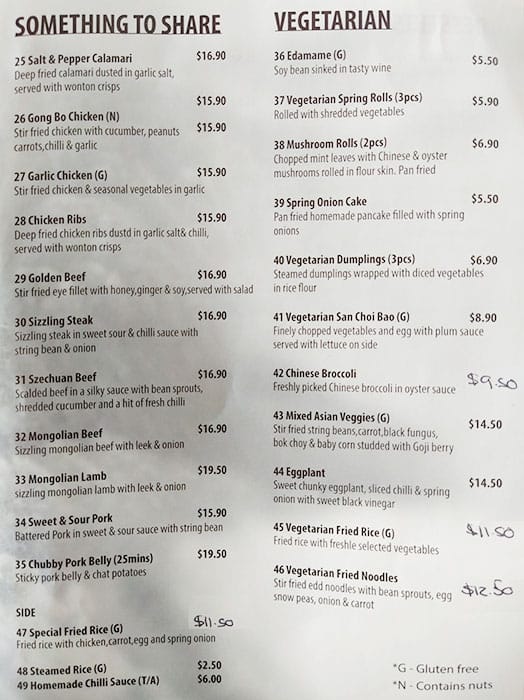 Menu at Chubby Buddies restaurant, Edithvale