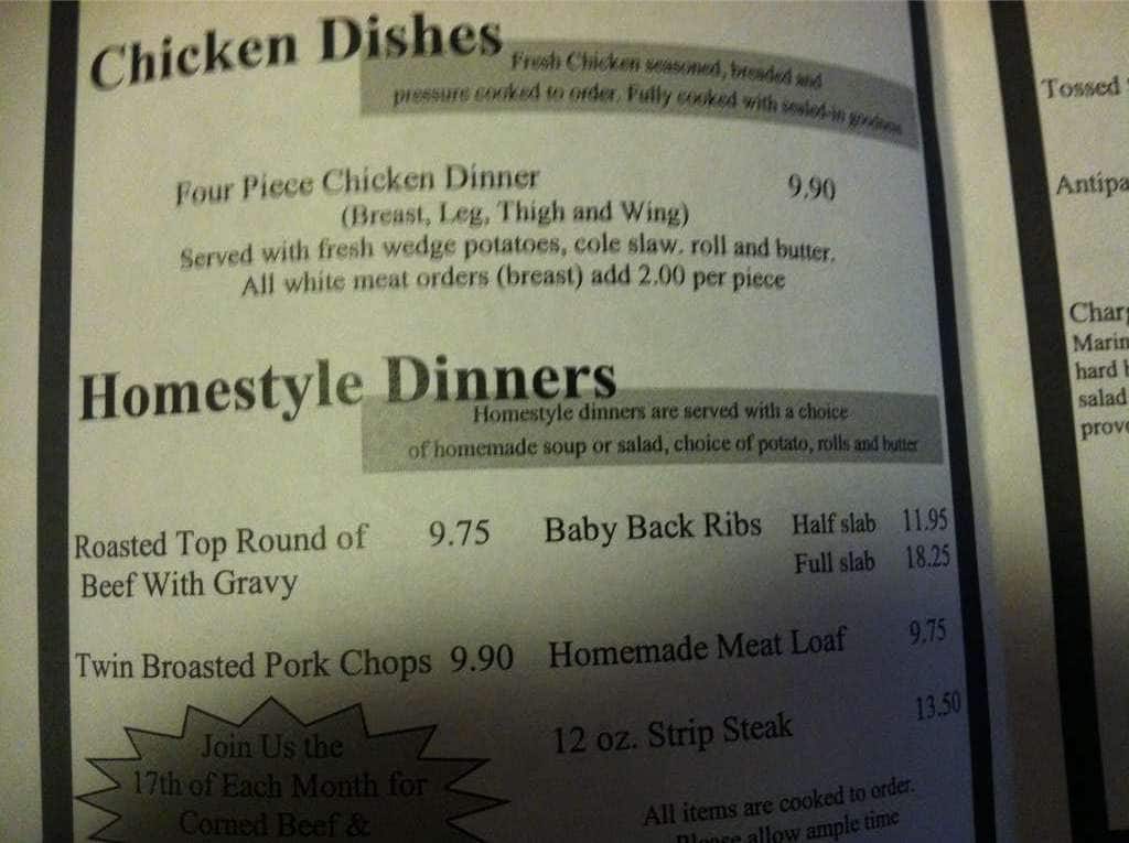 Menu at Donte's Restaurant and Pizza Shop, Berea