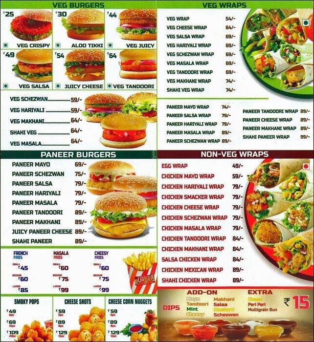 Urban Burger Menu, Menu for Urban Burger, Goregaon West, Mumbai - Zomato