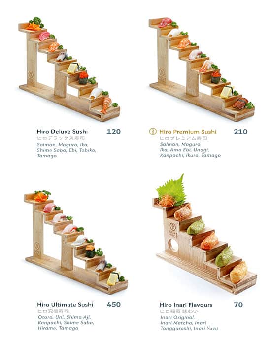 Menu at Sushi Hiro Menteng restaurant, Central Jakarta, Jl. HOS ...