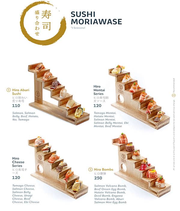 Menu at Sushi Hiro Mall Taman Anggrek restaurant, West Jakarta, Taman ...