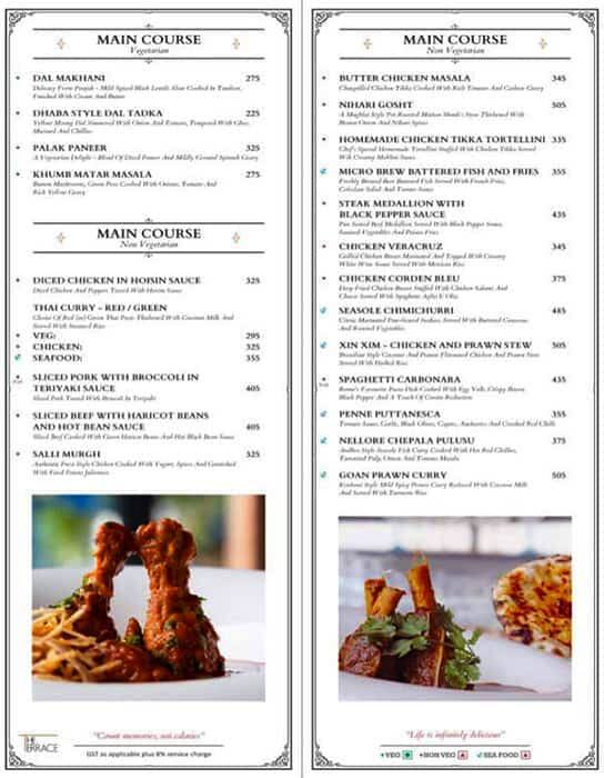 Menu at Gilly's Redefined, Bengaluru