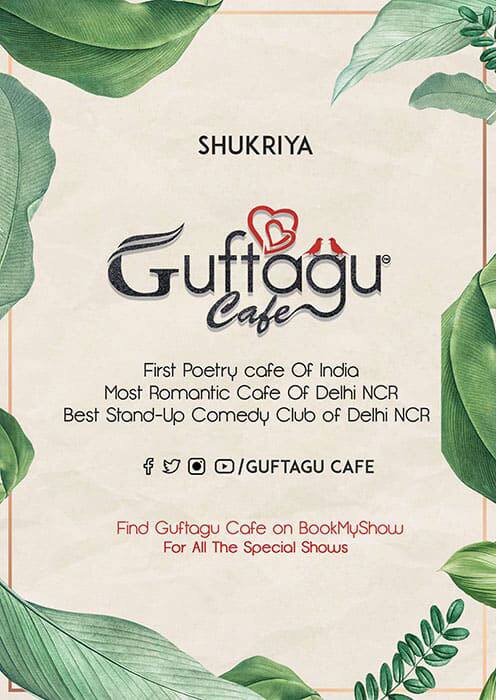 Menu of Guftagu Cafe, Sikandarpur, Gurgaon