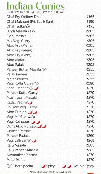 Menu at Aachi Namma Kitchen- Anna Nagar, Chennai