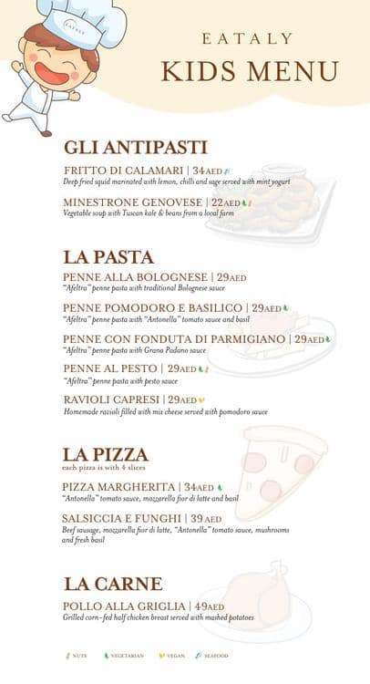 Sicily Menu Festival Mall Dubai