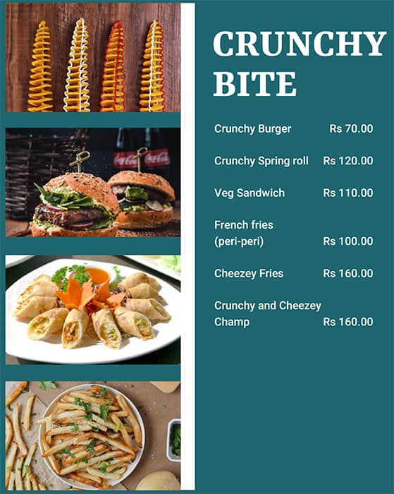 Menu of Crunchy Bite, Civil Lines, Ludhiana
