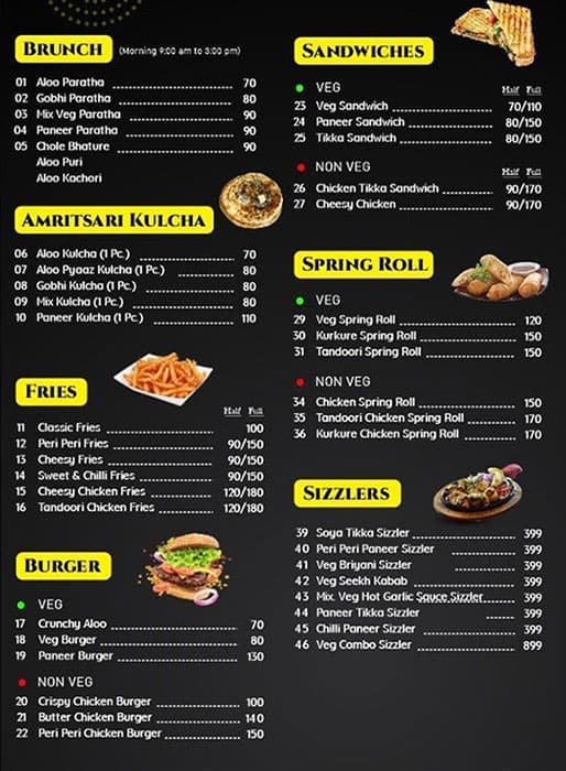 Menu of Chill & Grills, Pitampura, New Delhi