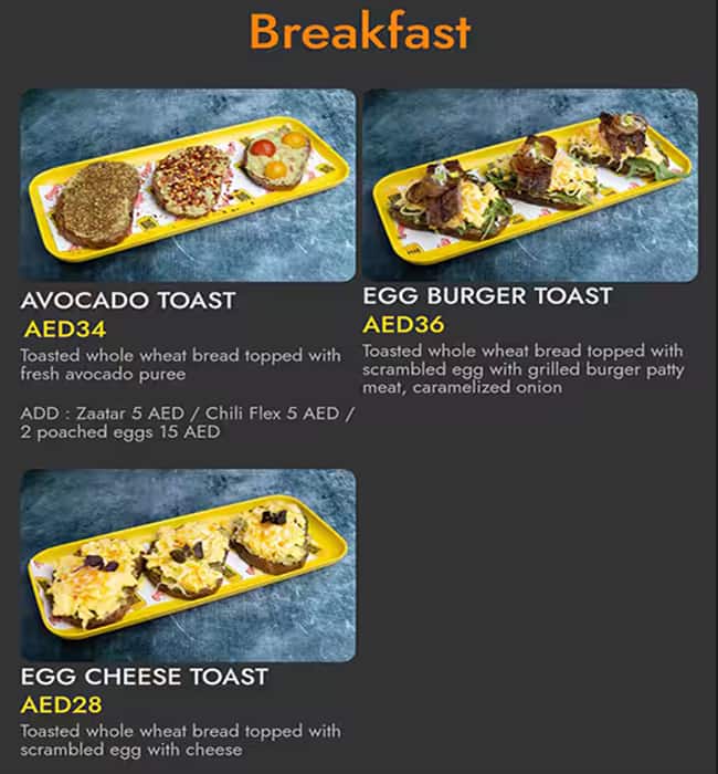 Menu of Big Boss Burger, Emirates Hills, Dubai