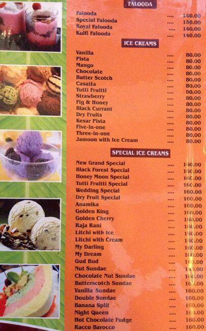 Menu at New grand, Bengaluru, 78