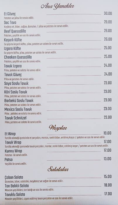 Carta de mekan nargile cafe, Estambul, Cibali Mahallesi