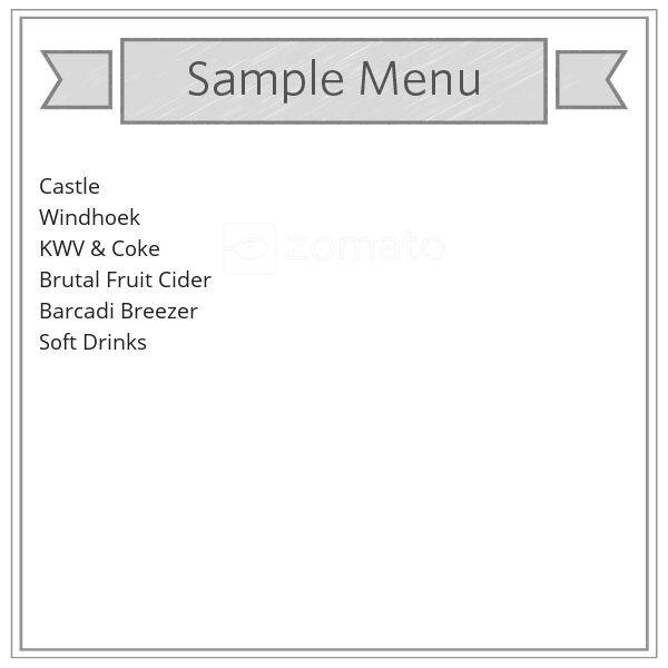 Menu at Rasputin pub & bar, Pretoria