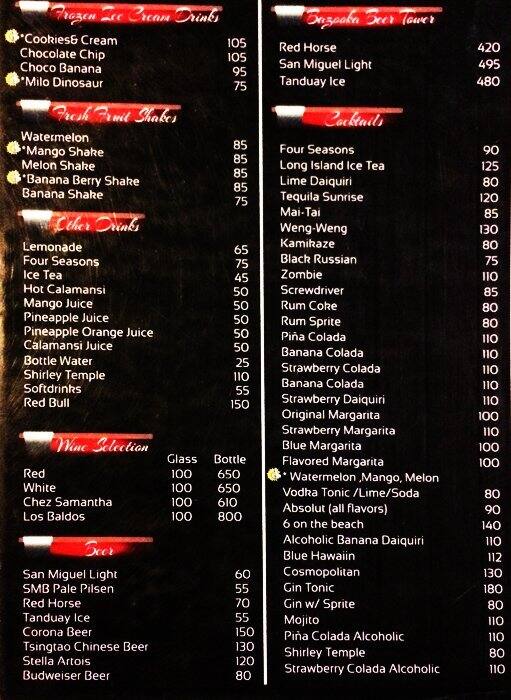 K1 Family KTV Menu, Menu for K1 Family KTV, Kasambagan, Cebu City ...