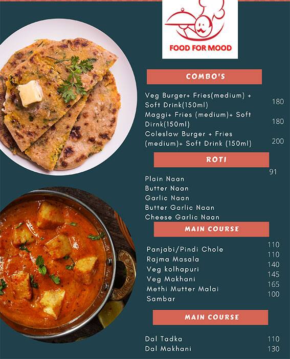 Menu of Food For Mood, Katraj, Pune