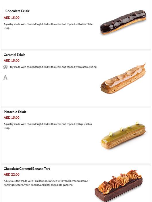 Menu at French Bakery, Dubai, Dubai-Al Ain Road