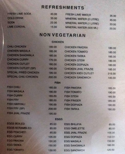 Hotel Broadway Menu, Menu for Hotel Broadway, Chandni Chowk, Kolkata ...