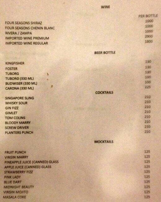 Menu at Shaolin, Chandigarh, Ground Floor Madhya Marg