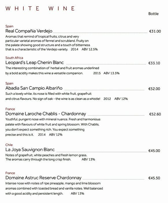 Menu at Clayton Hotel Leopardstown pub & bar, Dublin, Clayton Hotel ...