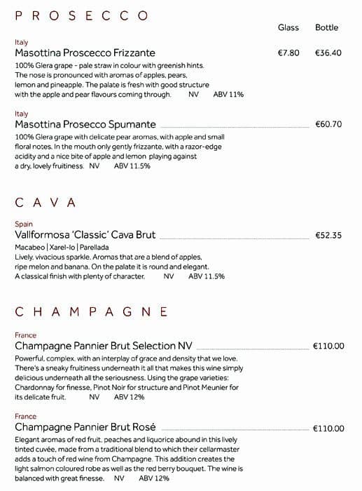 Menu at Clayton Hotel Leopardstown pub & bar, Dublin, Clayton Hotel ...