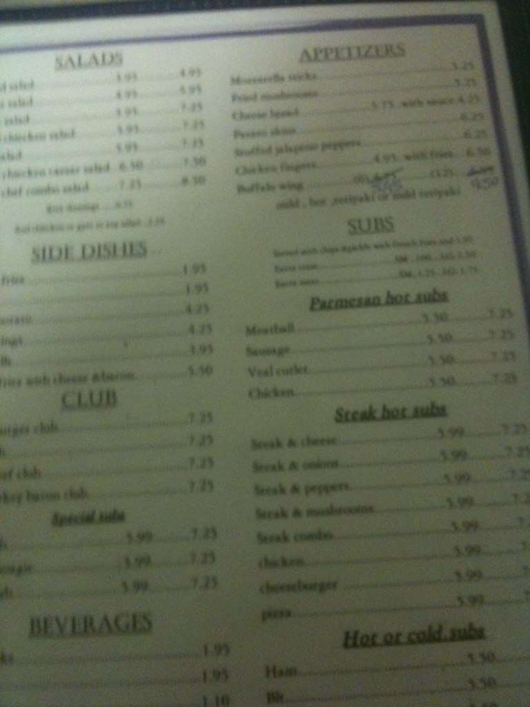 Menu at Falls City Bar & Grill, Great Falls