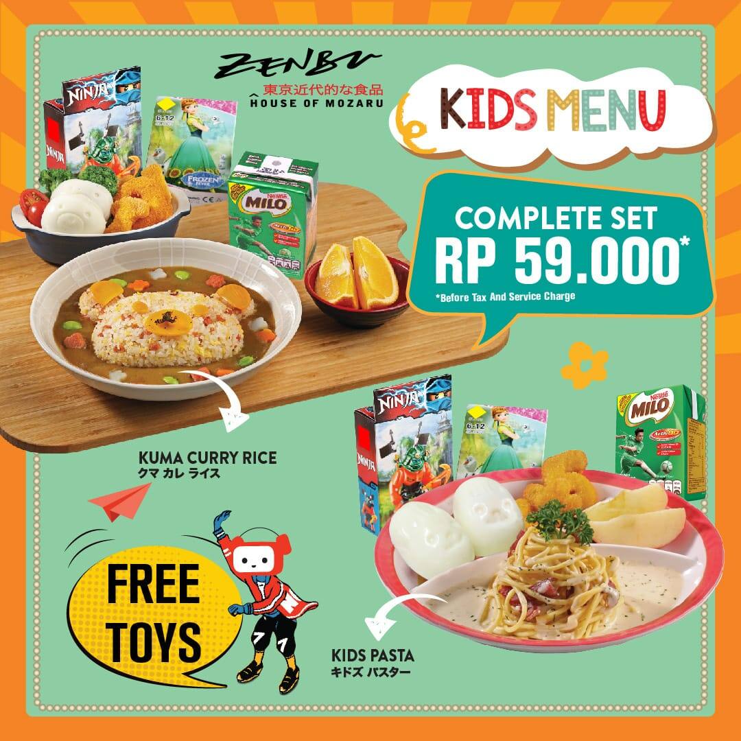 Menu at Zenbu restaurant, Bandung, Paris Van Java