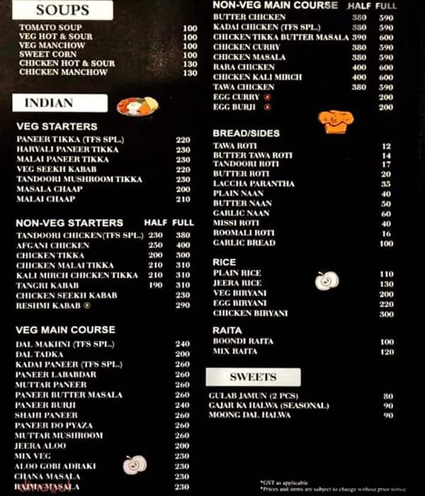 Menu of Desi Dam Food, Zeta 1, Greater Noida