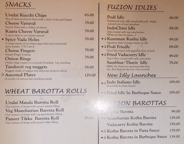 Menu at MADRAS COFFEE CLUB, Chennai, 1