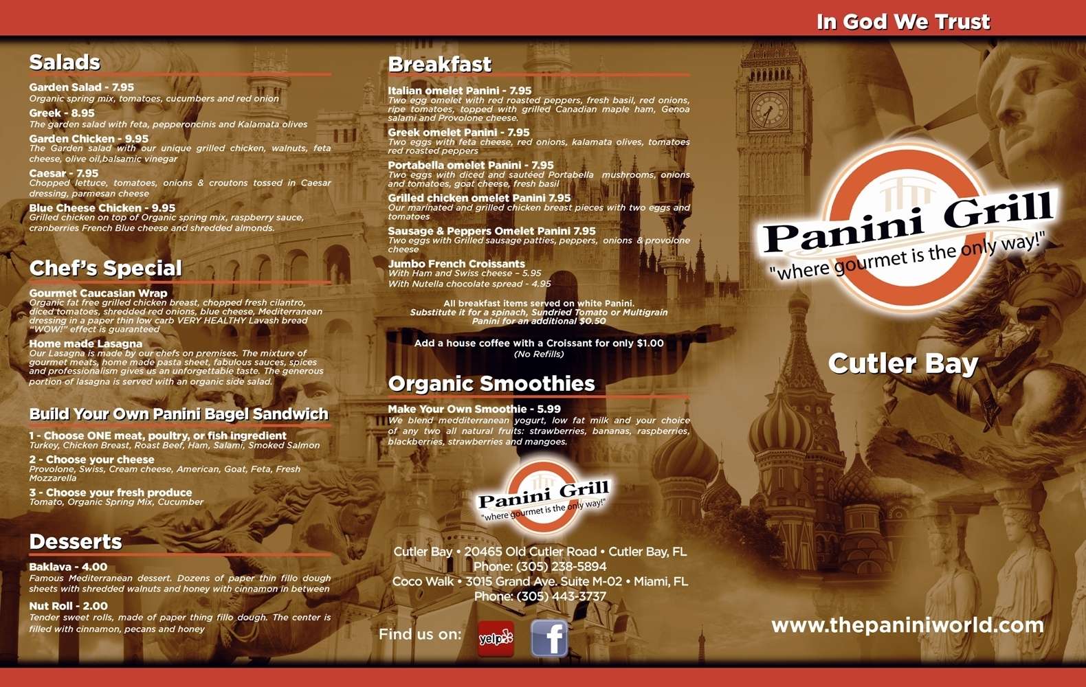 Panini Grill Menu Menu For Panini Grill Cutler Bay Miami Panini Grill Menu Menu For Panini Grill Cutler Bay Miami