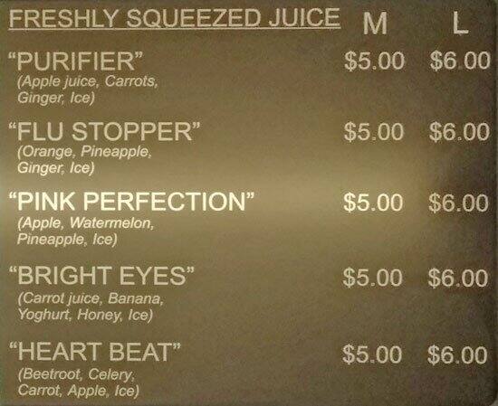 Menu at Boost Cafe, Booval