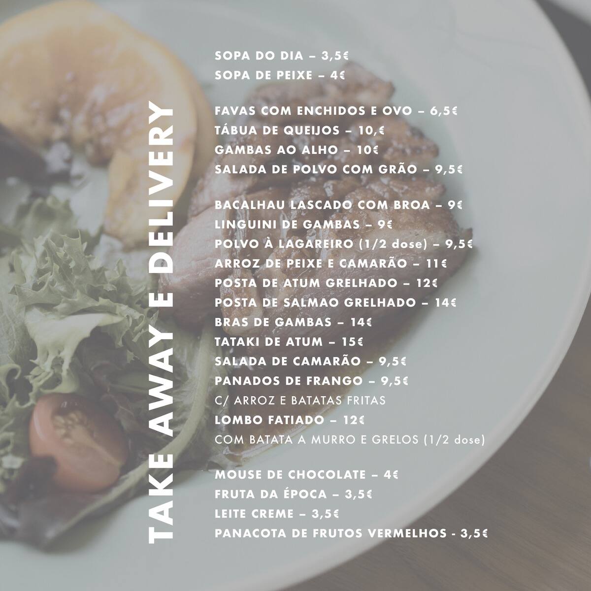 Menu em Fuga Restaurante & Bar, Porto