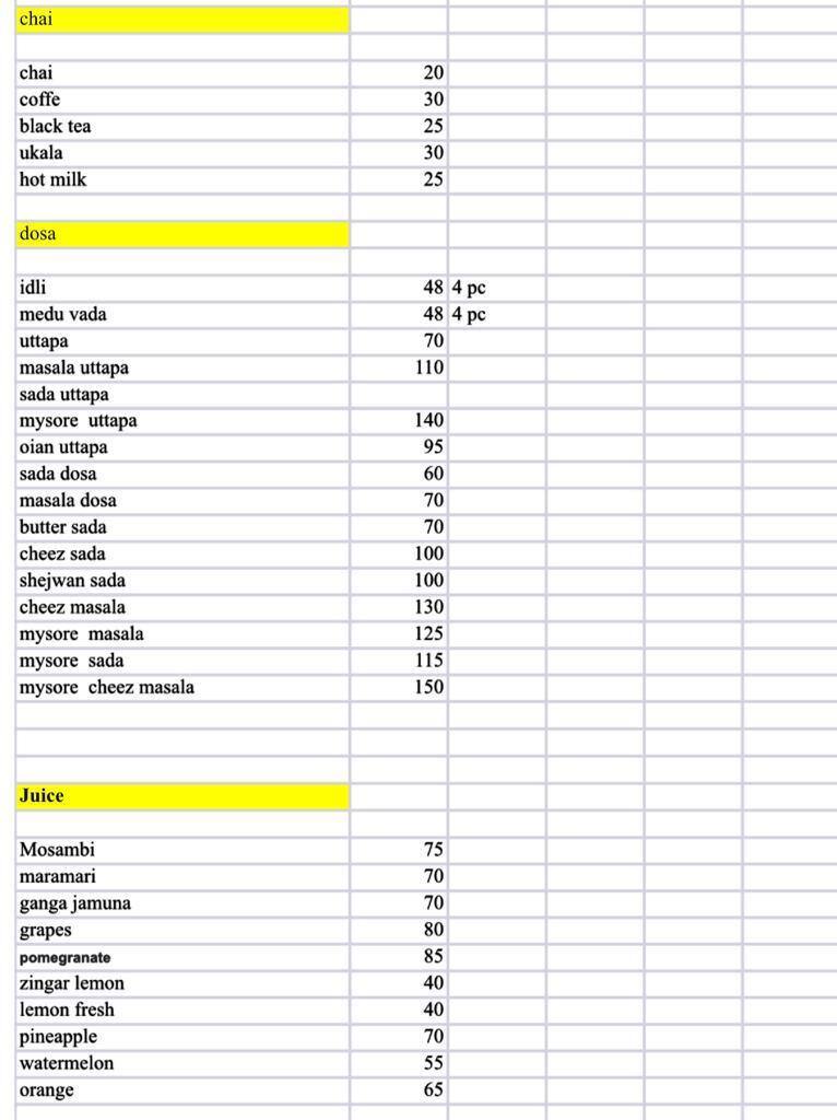 Menu of Aai Baba Sweets And Snacks, Nerul, Navi Mumbai