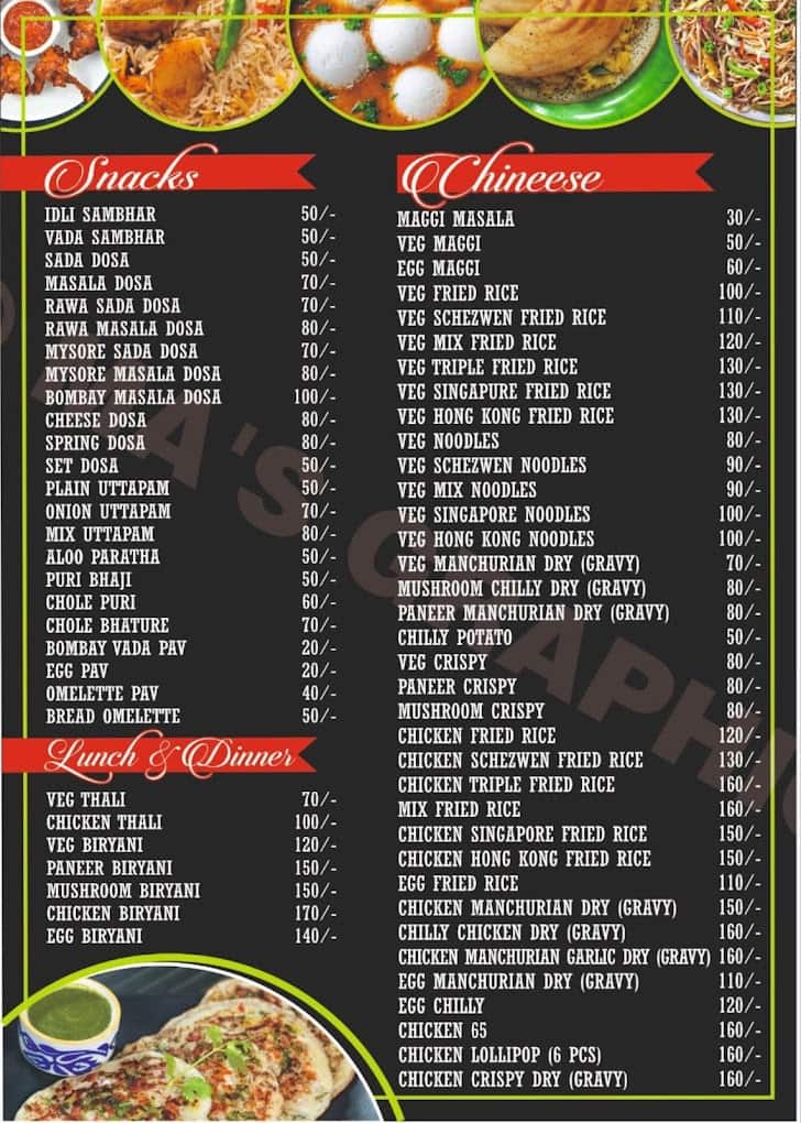 Menu of The Spice Club, Delhi University-GTB Nagar, New Delhi