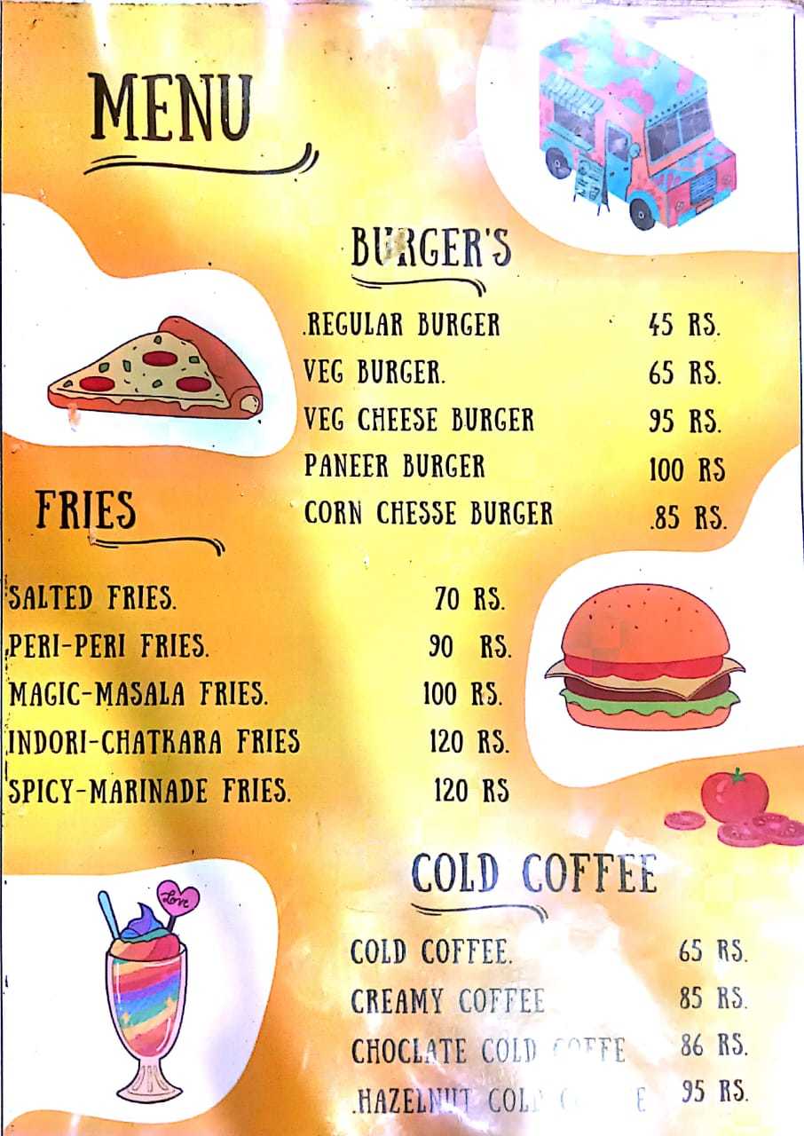 Menu of The Weekend House, Vijay Nagar, Indore