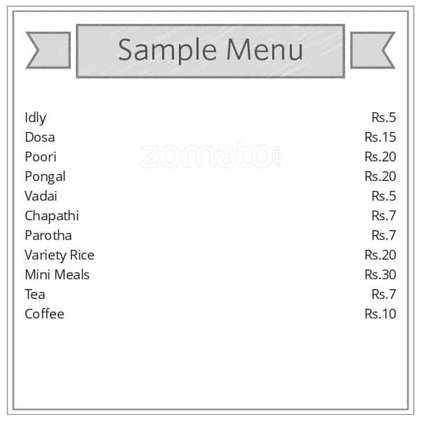 RS Mani Restaurant Menu, Menu for RS Mani Restaurant, Heritage Town ...