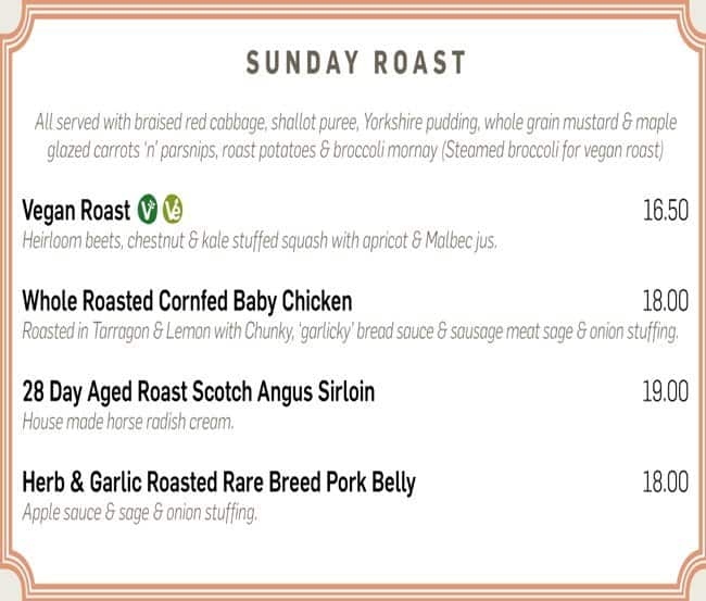 Menu at The Jam Tree pub & bar, London, 13-19 Clapham OId Town