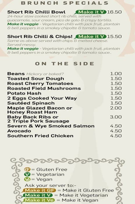 Menu at The Jam Tree pub & bar, London, 13-19 Clapham OId Town