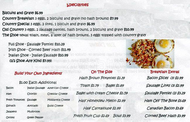 Crazy Pour menu, Menu restauracji Crazy Pour, Villa Park, Chicago ...