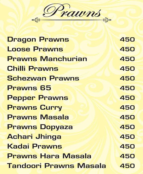 Menu at ANGAARA Restaurant bachupally, Hyderabad