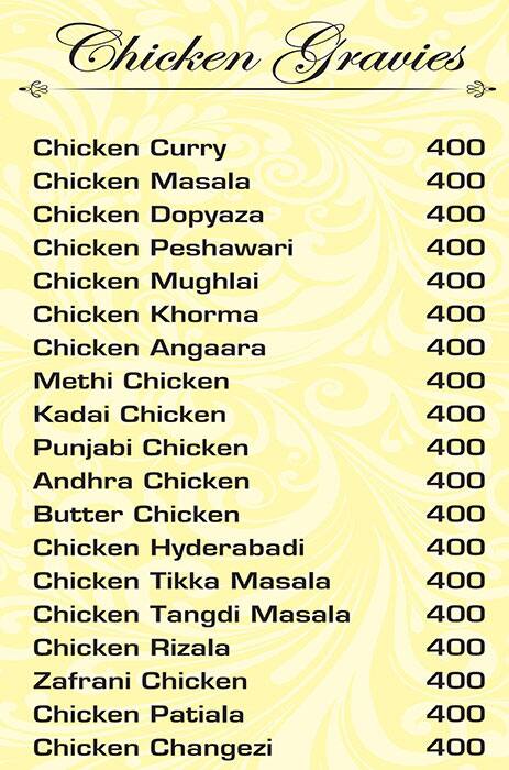 Menu at ANGAARA Restaurant bachupally, Hyderabad