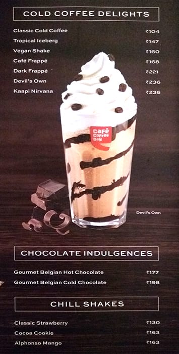 Menu at Hatti Kaapi - Lalbagh West Gate, Bengaluru, 1