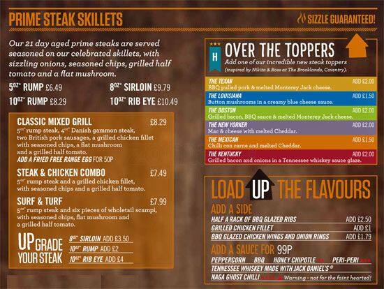 Menu at Manchester Marriott Hotel Piccadilly restaurant, Manchester