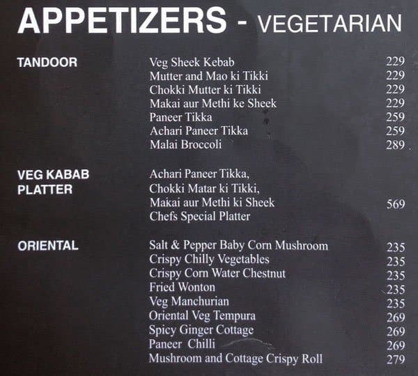 Menu of Stone Waters - Kitchen & Lounge, Jubilee Hills, Hyderabad