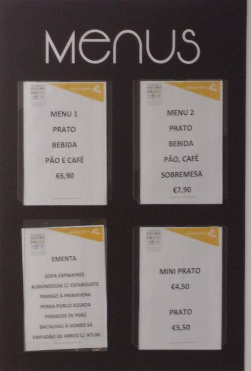 Menu at M Pastelaria cafe, São Marcos
