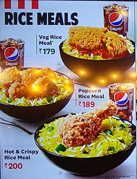 Menu at KFC, Pune, Ground Floor