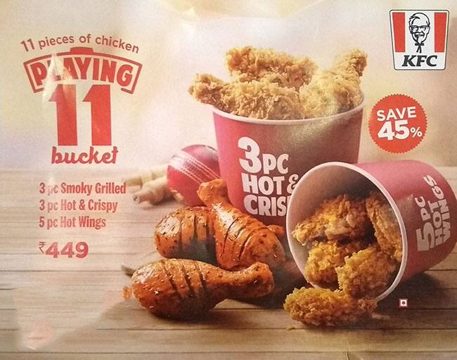Menu at KFC, Pune, 5