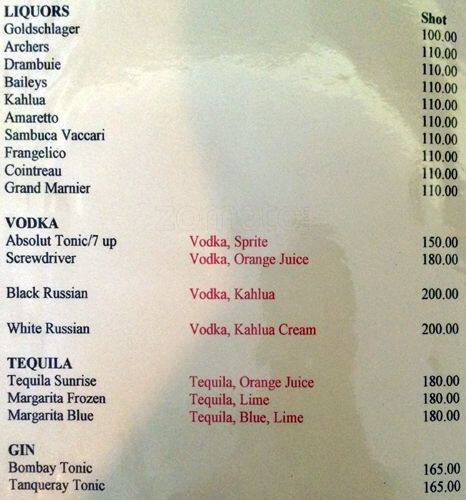 Menu at Olio Restaurant & Lounge, Cebu City