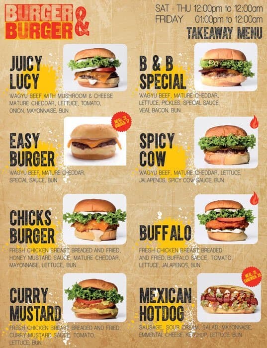 Burger & Burger Menu, Menu for Burger & Burger, University City ...