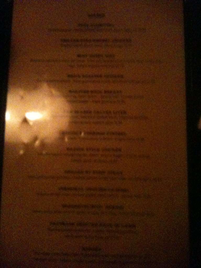 Menu at Chez Mike restaurant, East Greenbush