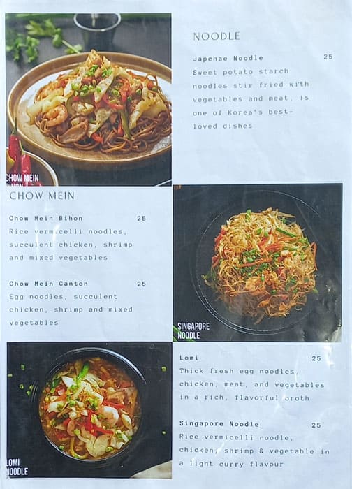 Menu at Nene Chicken restaurant, Dubai