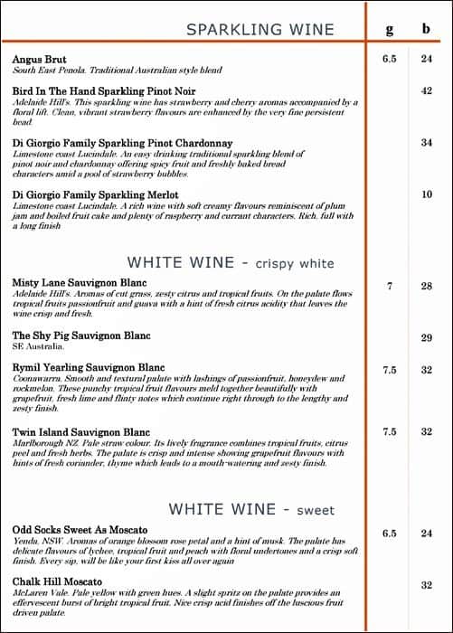 Menu at Flagstaff Hotel pub & bar, Darlington